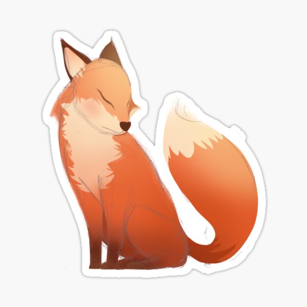 "Red Fox" Sticker for Sale by AngieMichie | Redbubble