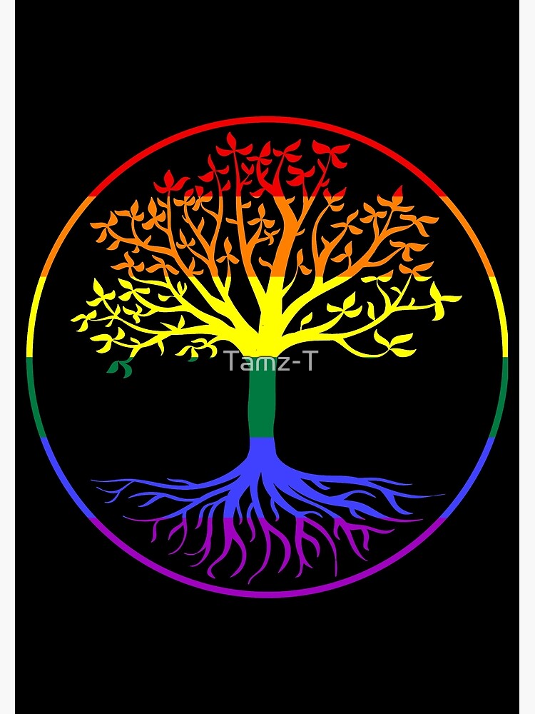 "Pride Tree of Life Rainbow" Poster by Tamz-T | Redbubble