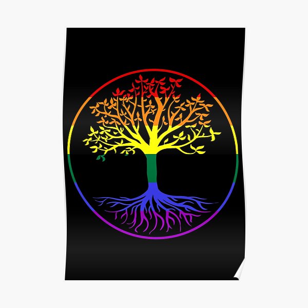 "Pride Tree of Life Rainbow" Poster by Tamz-T | Redbubble