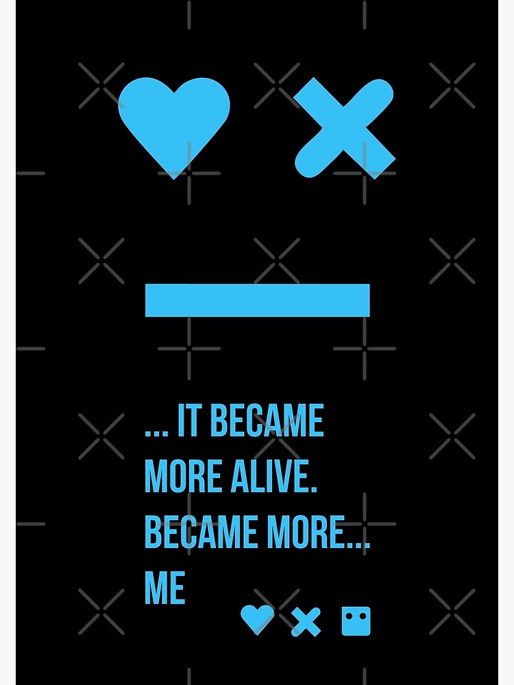 Love Death And Robots Zima Blue Quote Poster For Sale By Annashatova Redbubble