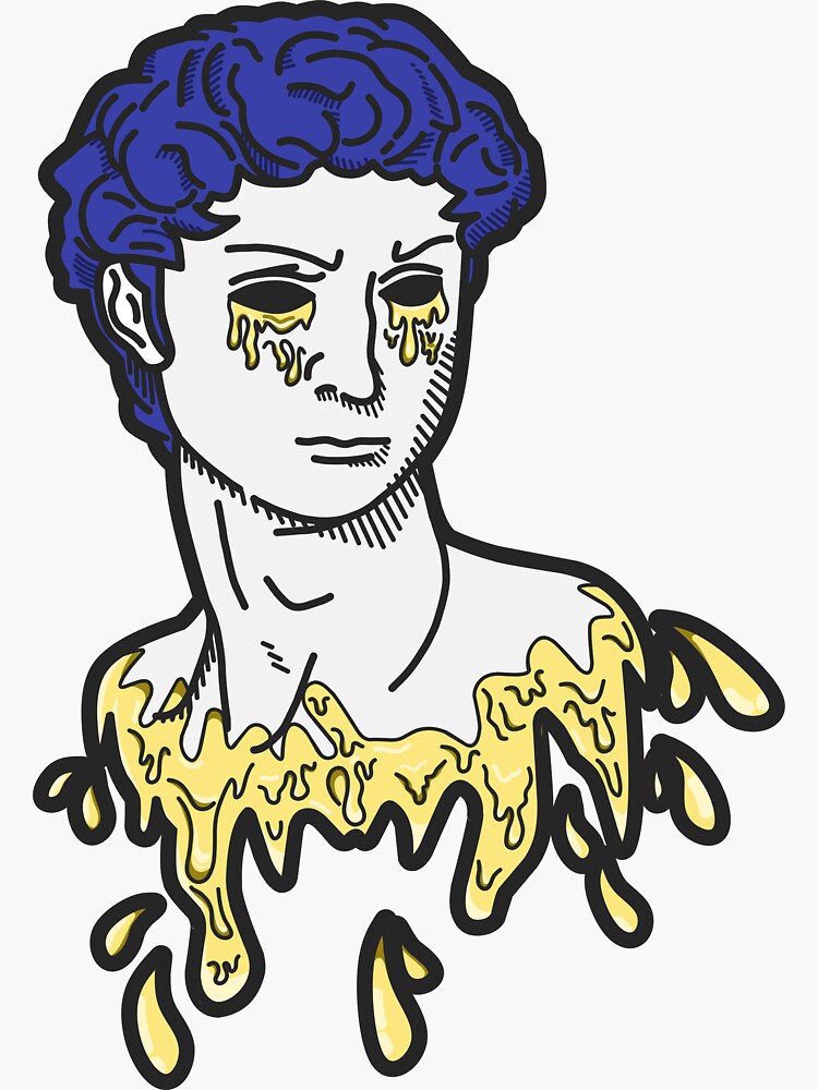 "Slime david statue" Sticker for Sale by VixieHqttori | Redbubble