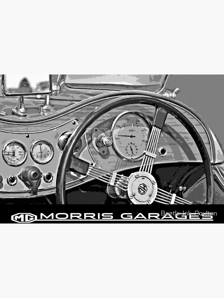 "1949 MG TC dash" Sticker for Sale by stevenpoulton | Redbubble