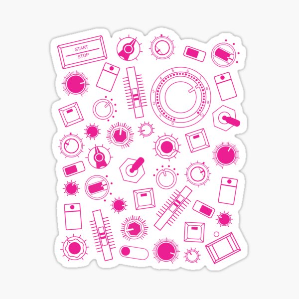 "Vintage Analogue Synthesizer Controls" Sticker for Sale by ...