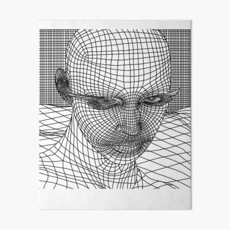"Topography face art" Art Board Print by aljonjusay | Redbubble