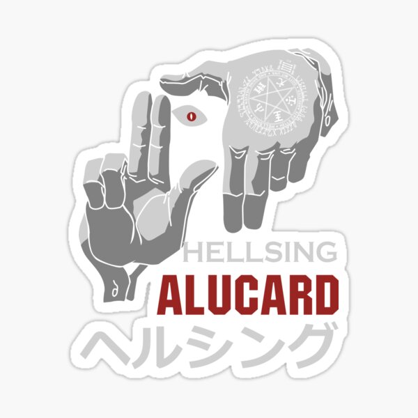 "Alucard" Sticker by Brok5566 | Redbubble