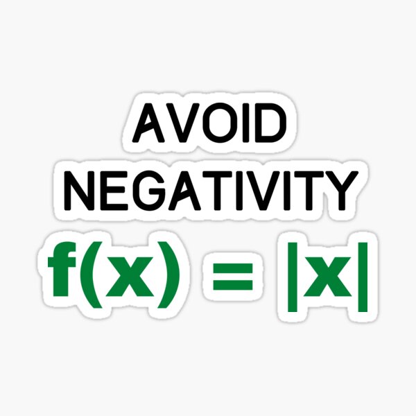 "Avoid negativity, be positive - stickers" Sticker for Sale by Gourav8 ...
