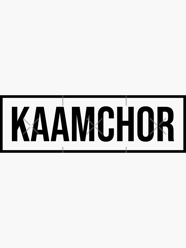"Kaamchor Gaali" Sticker for Sale by Soursoul99 | Redbubble