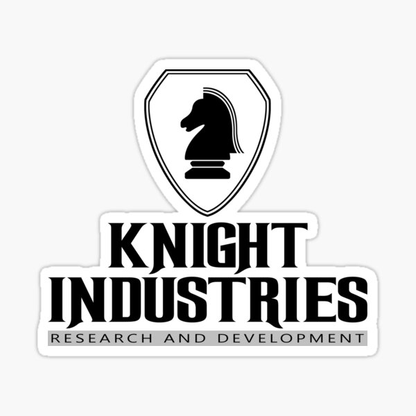 "KNIGHT INDUSTRIES RESEARCH & DEVELOPMENT" Sticker for Sale by chazy73 ...