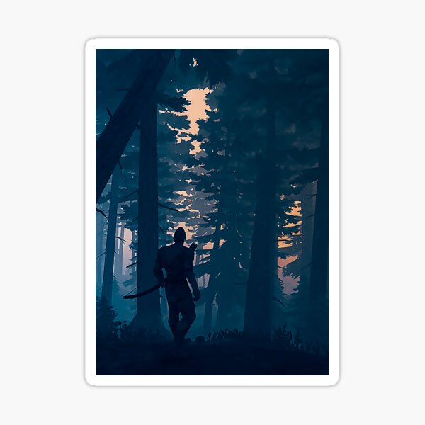 "Valheim forest" Sticker by TeEmporium | Redbubble