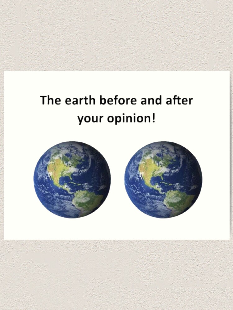 "Earth meme" Art Print by lzxzxl | Redbubble