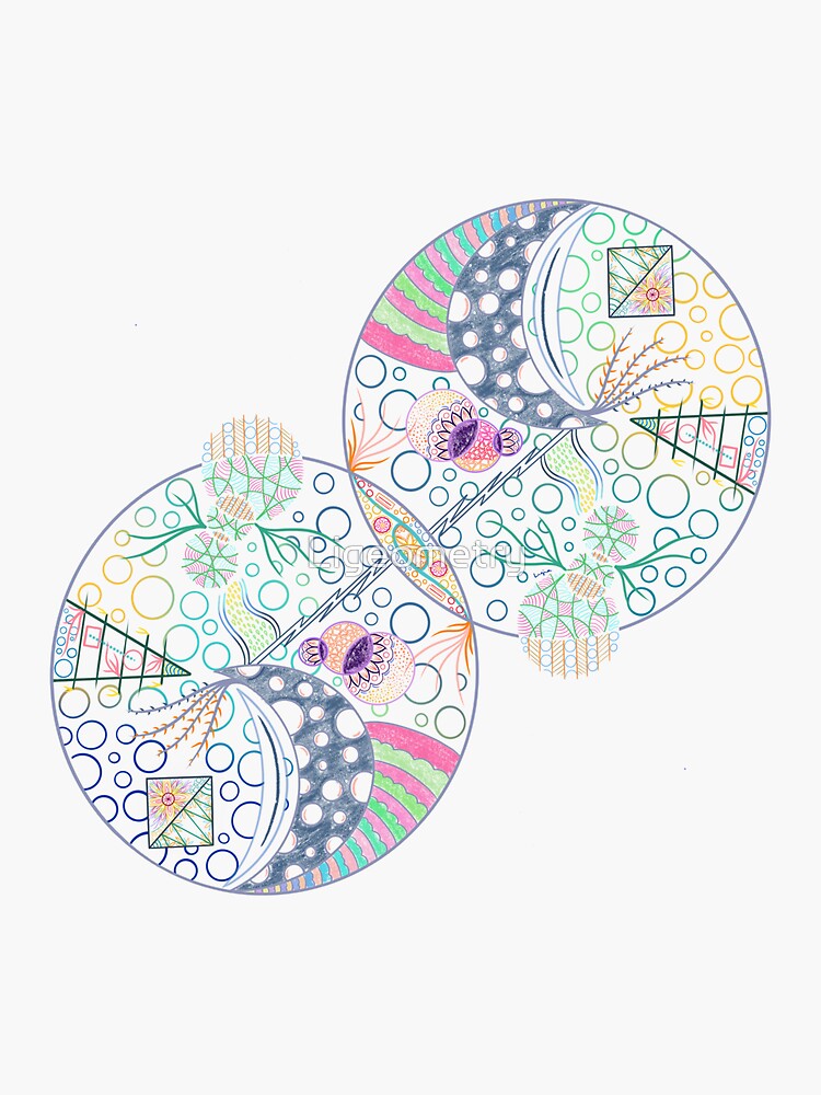 "Connect" Sticker by Ligeometry | Redbubble