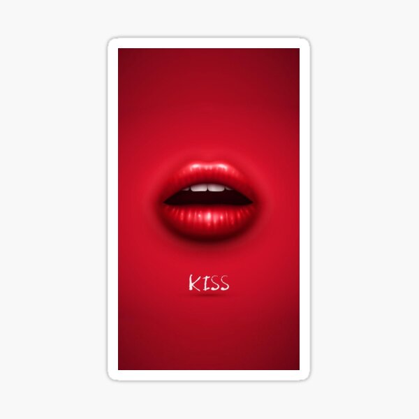 "Kiss" Sticker for Sale by PeterCech | Redbubble