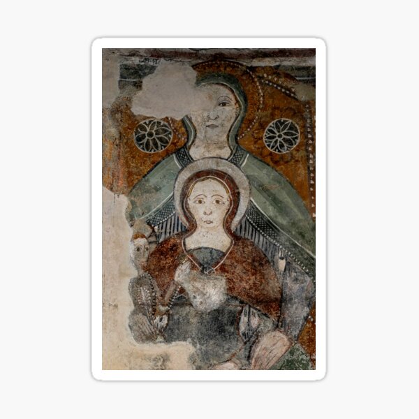 "Virgin Mary with her mother, Saint Anne" Sticker for Sale by ...