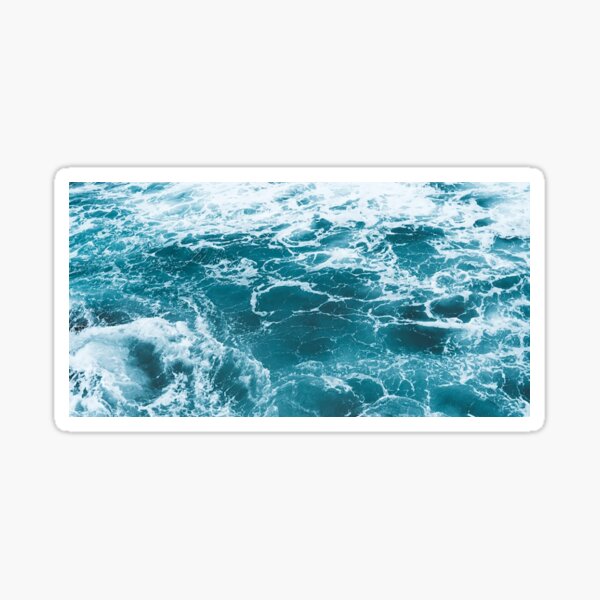 "Crystal Clear Aqua Blue Ocean Water" Sticker for Sale by jekysah ...