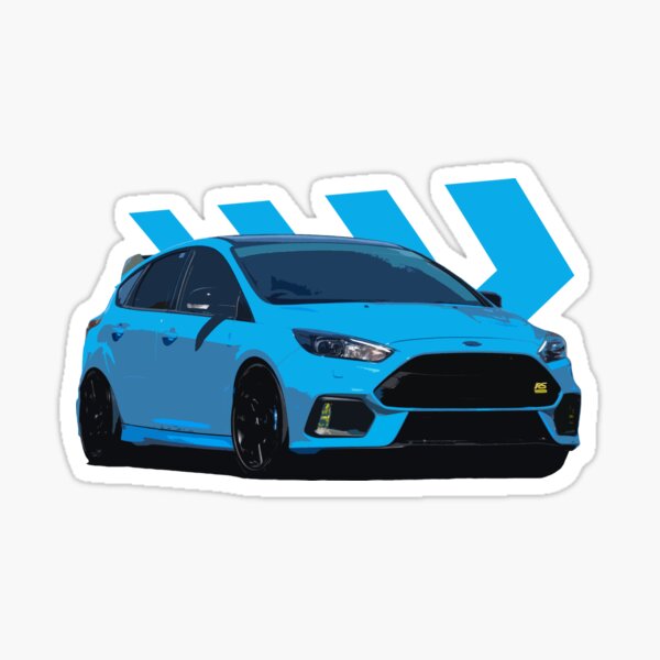 "Ford Focus RS" Sticker for Sale by radestilo | Redbubble