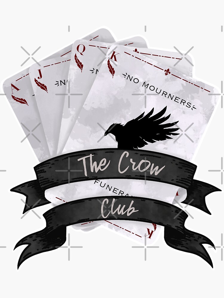 "Crow Club Cards" Sticker for Sale by GoldenSinner | Redbubble
