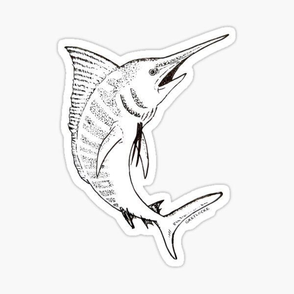 "Marlin" Sticker by Greylocke | Redbubble