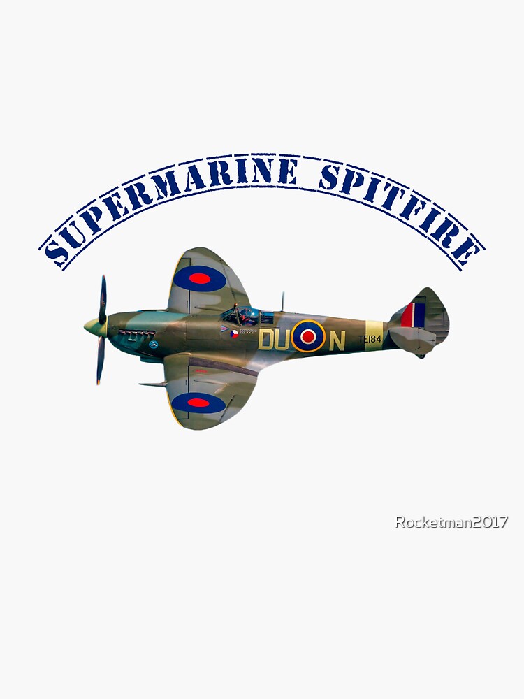 "Supermarine Spitfire - Britain’s iconic WW2 fighter plane" Sticker for ...