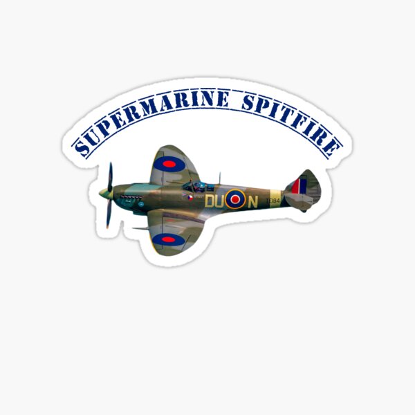 "Supermarine Spitfire - Britain’s iconic WW2 fighter plane" Sticker for ...