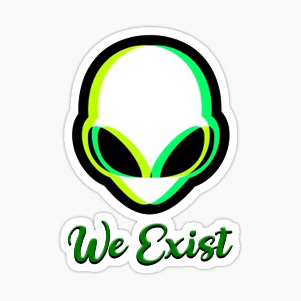 "We Exist" Sticker for Sale by DesignsByApple | Redbubble