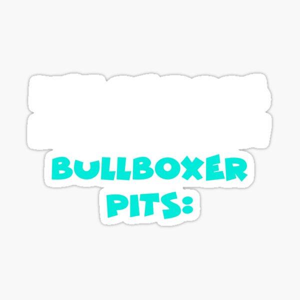 "Bullboxer Pit" Sticker by ninarts | Redbubble