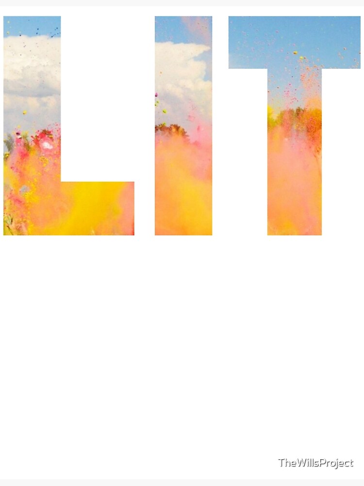 "Lit" Poster for Sale by TheWillsProject | Redbubble