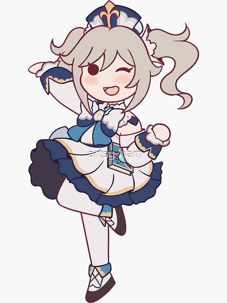 "Barbara Chibi" Sticker by artsy-ham | Redbubble