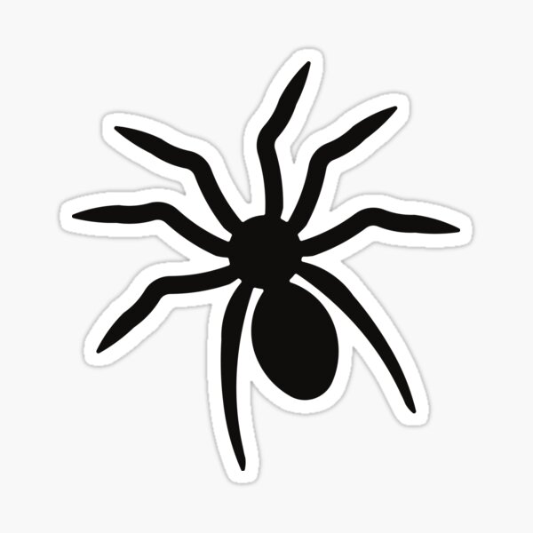 "Huge black Spider" Sticker for Sale by KiddosShop | Redbubble