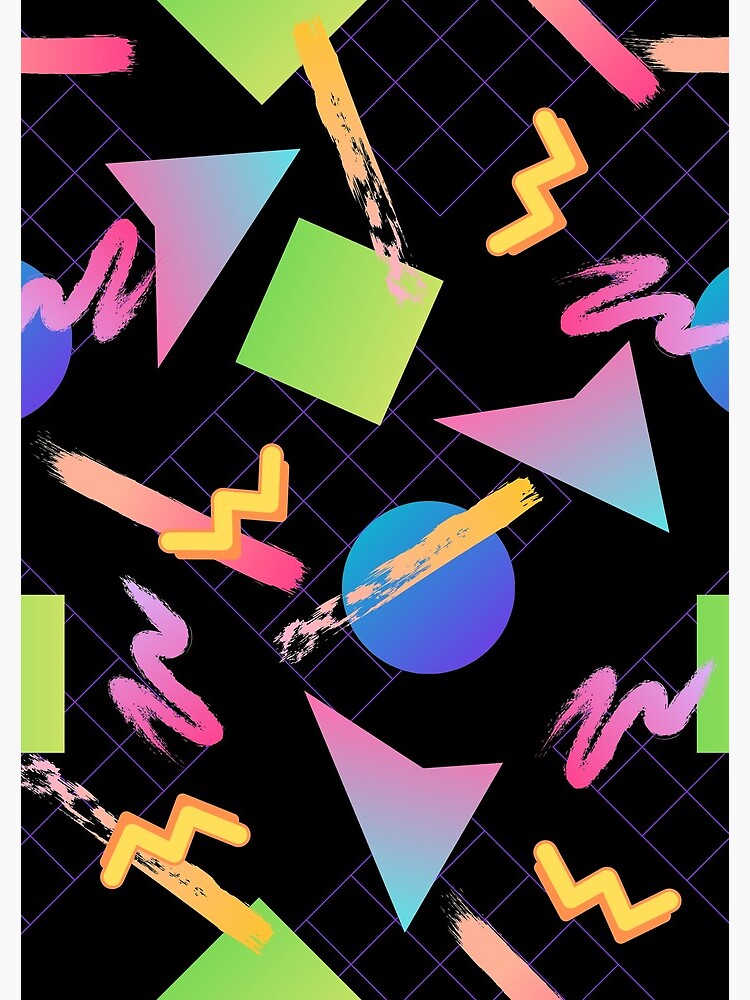 "80s Graphics Design 4" Spiral Notebook by Mean-Musician | Redbubble
