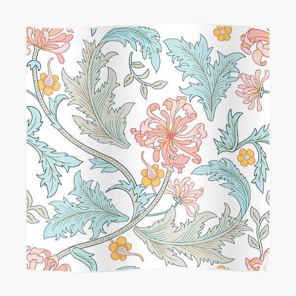 "Rococo Botanical" Poster by Farijazz | Redbubble