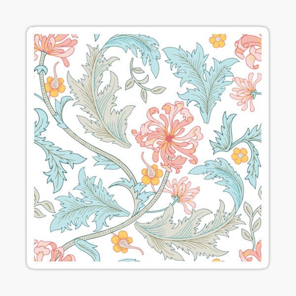 "Rococo Botanical" Sticker for Sale by Farijazz | Redbubble