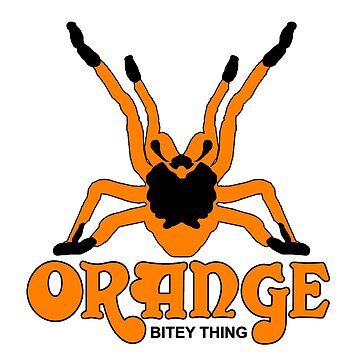 "Orange Bitey Thing" Sticker for Sale by Aby Ziering-Lewis | Redbubble