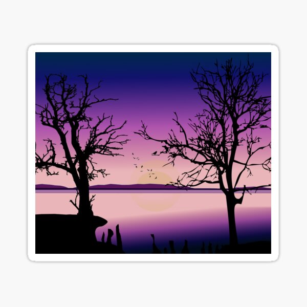 "Daybreak" Sticker for Sale by Jooliart | Redbubble