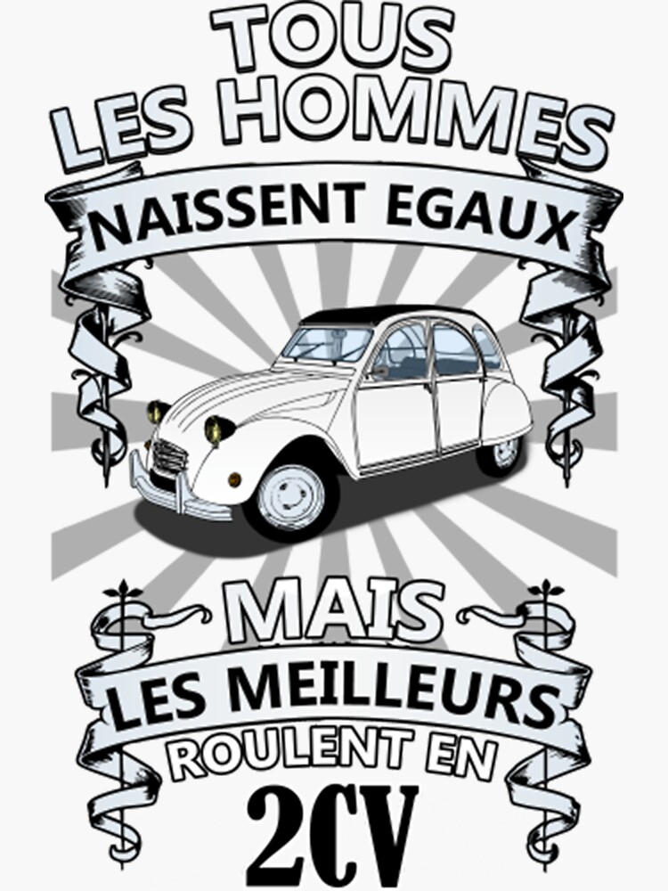 "2cv les meilleurs" Sticker for Sale by CarModelsWorld | Redbubble