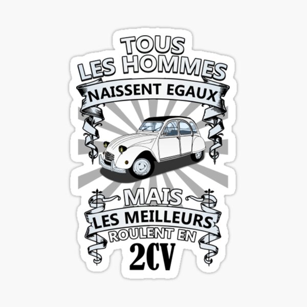 "2cv les meilleurs" Sticker for Sale by CarModelsWorld | Redbubble