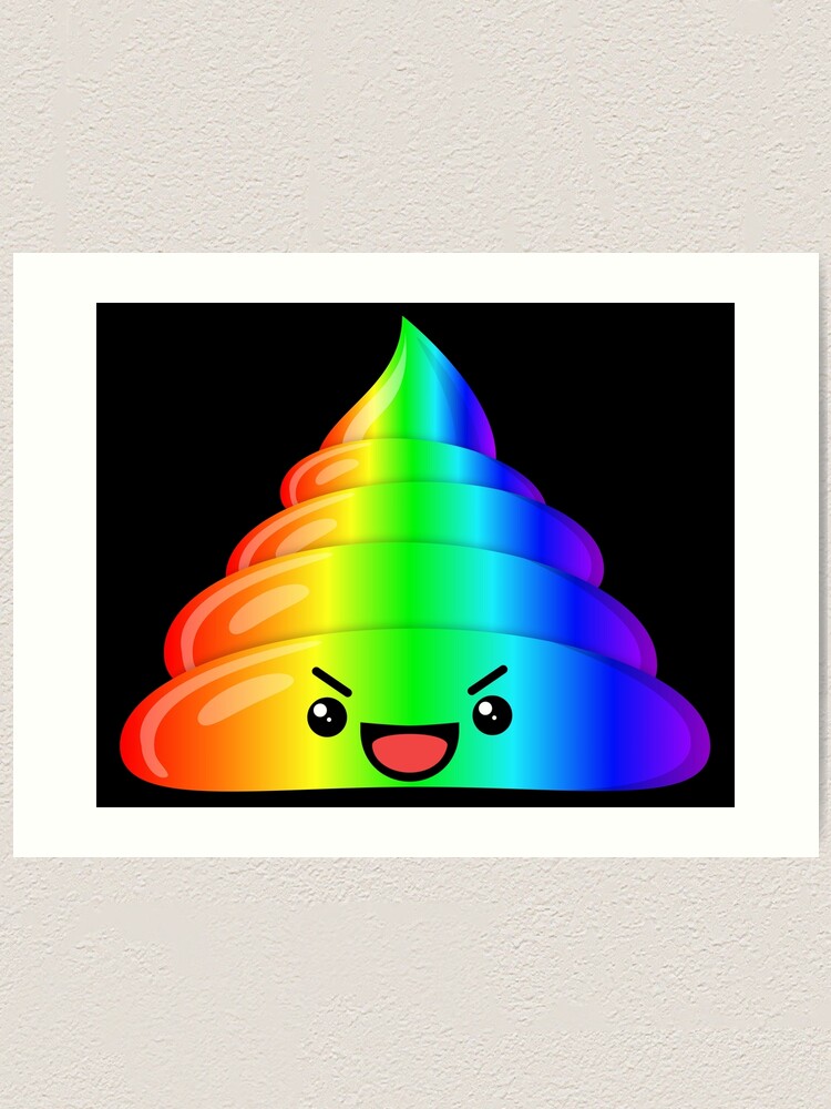 "Happy Rainbow Poop" Art Print for Sale by SmileyRags | Redbubble