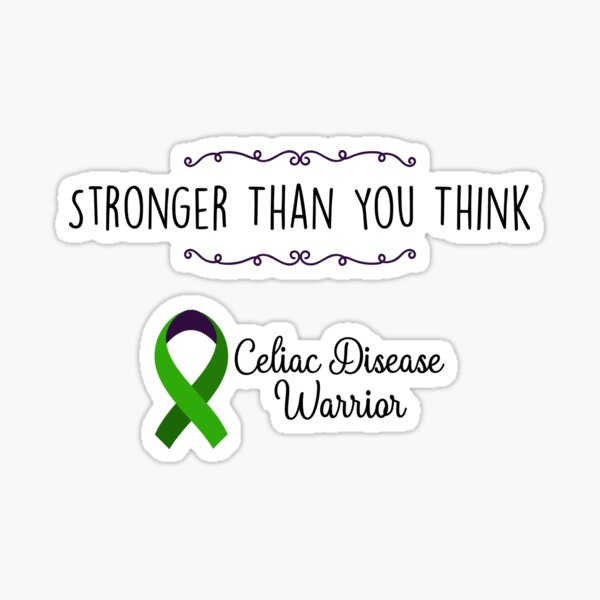 "Celiac Disease Warrior, Celiac Disease Awareness" Sticker for Sale by ...