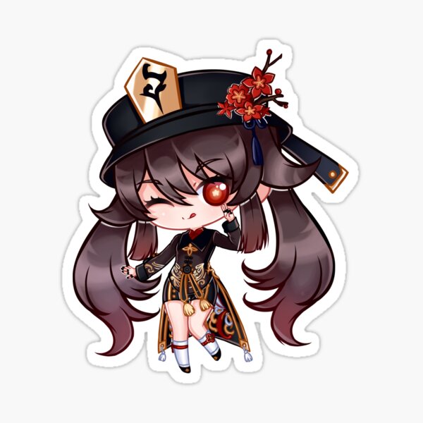 "Hu Tao chibi" Sticker for Sale by HellaKumii | Redbubble