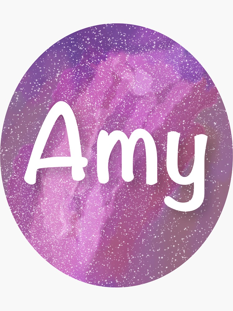 "Amy galaxy name sticker " Sticker by Patmackriel70 | Redbubble