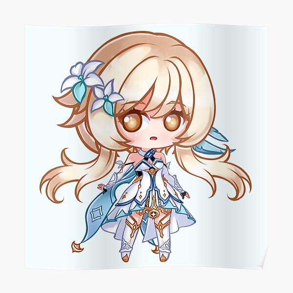 "Lumine chibi" Poster for Sale by HellaKumii | Redbubble