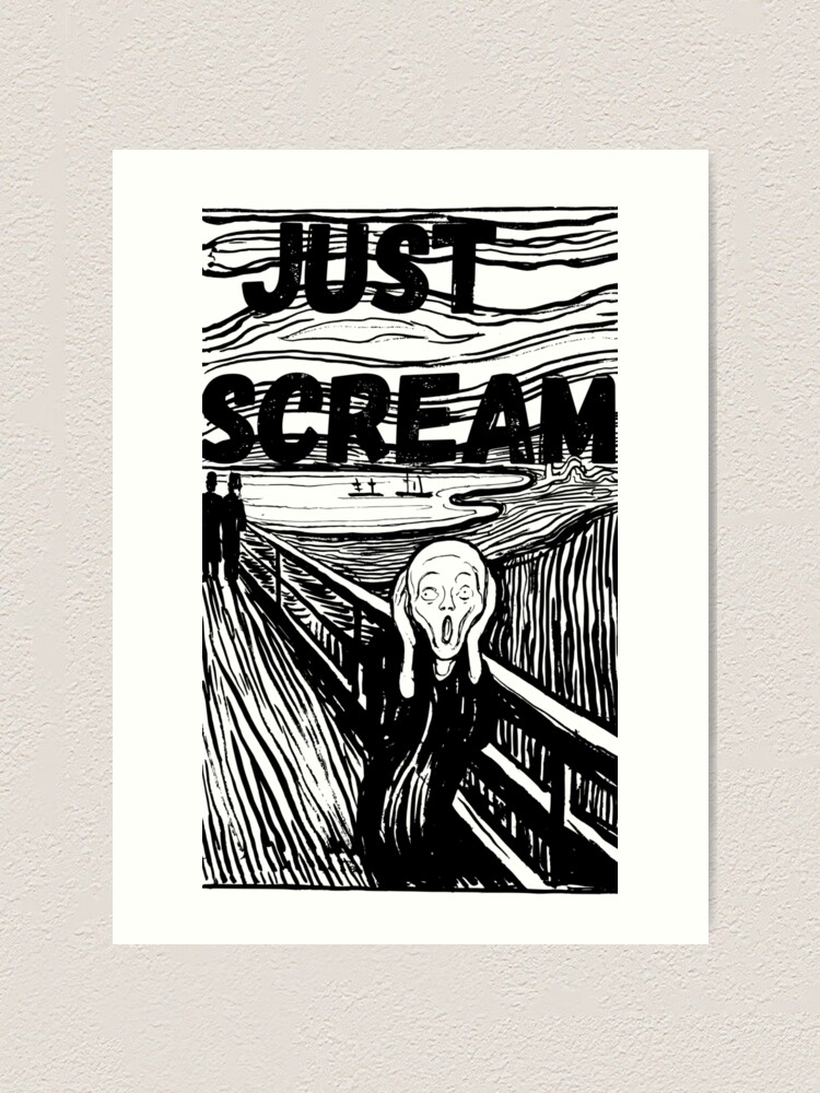 "Just Scream" Art Print by KateTheWiz | Redbubble