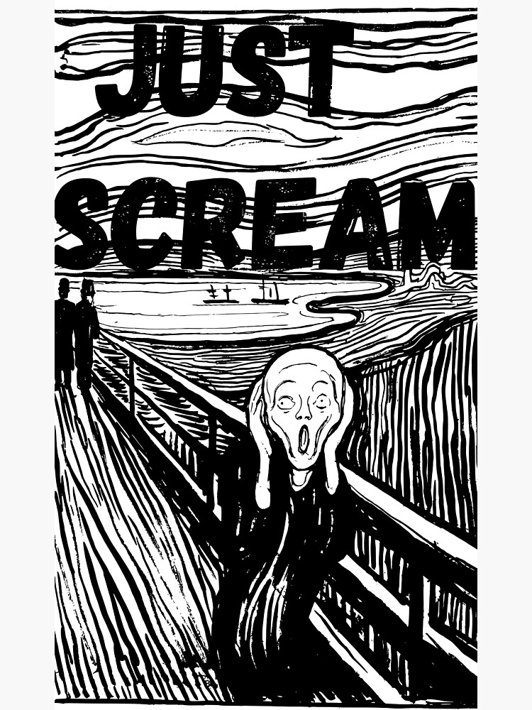 "Just Scream" Art Print by KateTheWiz | Redbubble