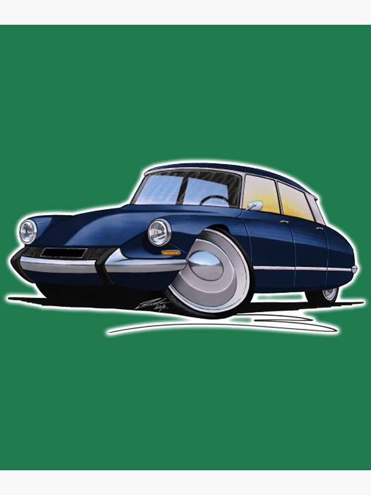 "Citroen DS Dark Blue" Poster by CarModelsWorld | Redbubble
