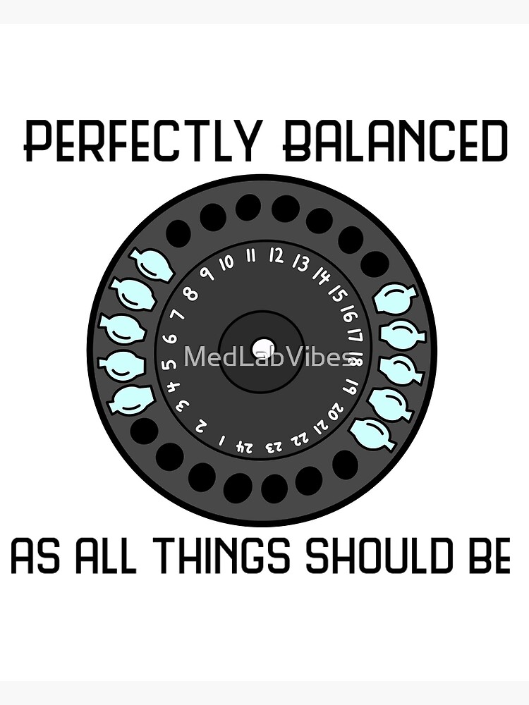 Centrifuge (Perfectly Balanced) Premium Matte Vertical Poster