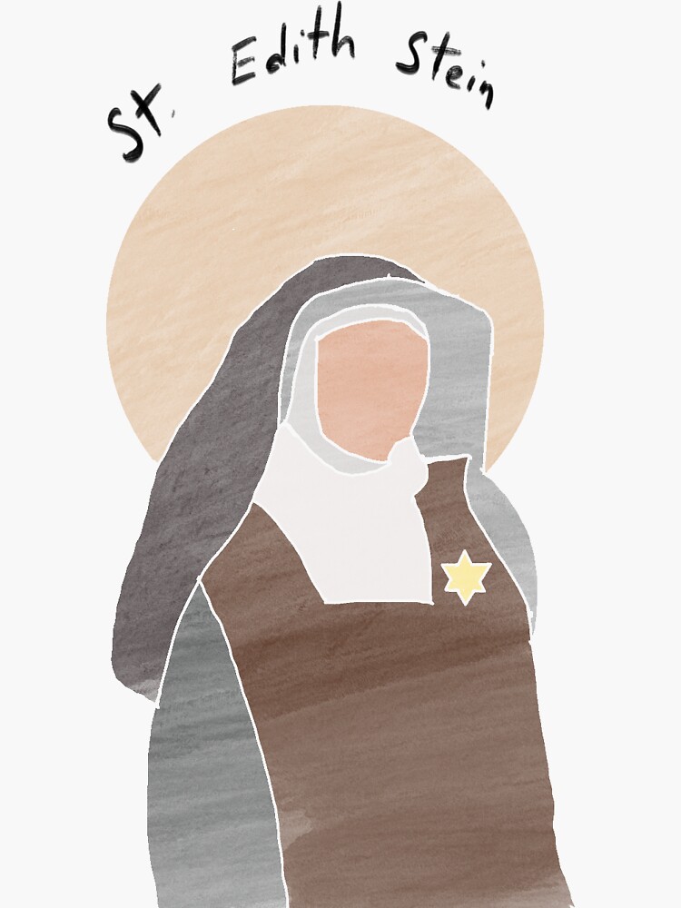 "St. Edith Stein" Sticker for Sale by valepede | Redbubble