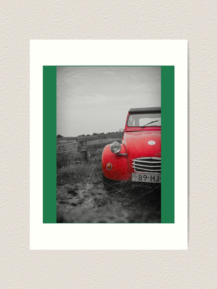 "Vintage Red Car" Art Print for Sale by CarModelsWorld | Redbubble