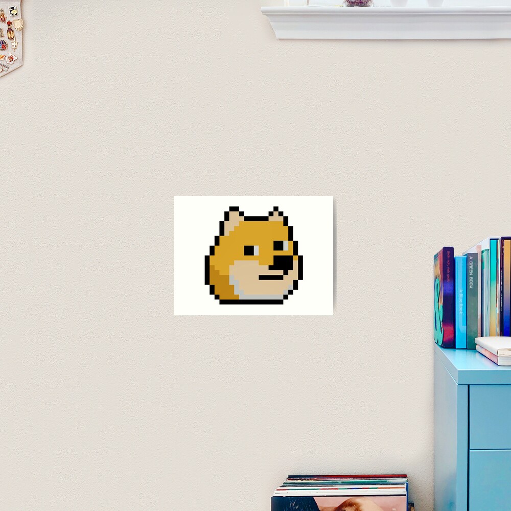 "Pixel Doge" Poster for Sale by ClothesReel | Redbubble
