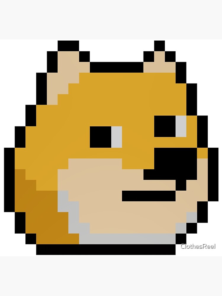 "Pixel Doge" Poster for Sale by ClothesReel | Redbubble