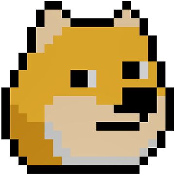 "Pixel Doge" Art Print for Sale by ClothesReel | Redbubble