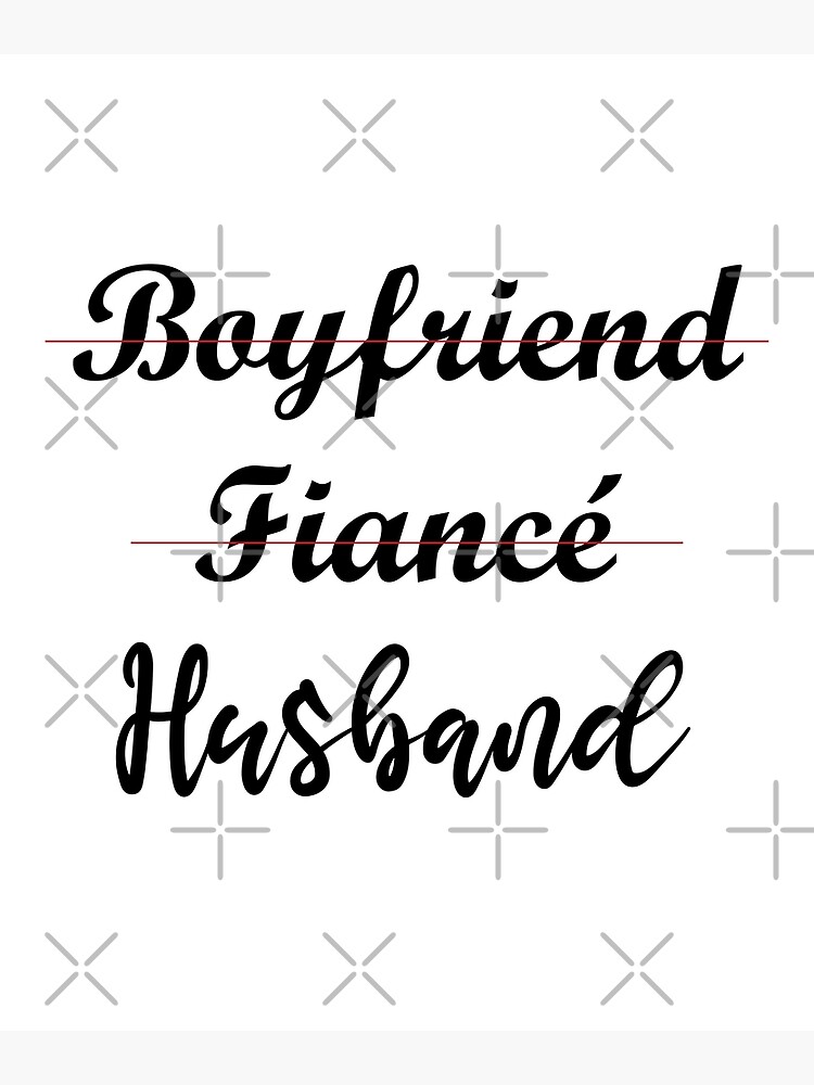 "Boyfriend Fiance Husband Stickers, Just Married Stickers, Husband ...